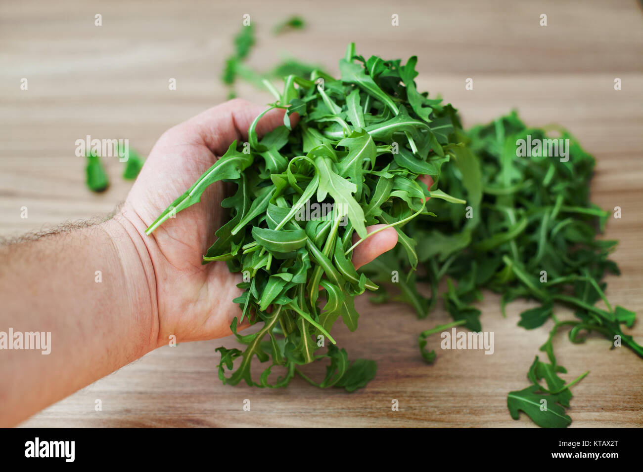 Healthy vegetable ruccola Stock Photo - Alamy