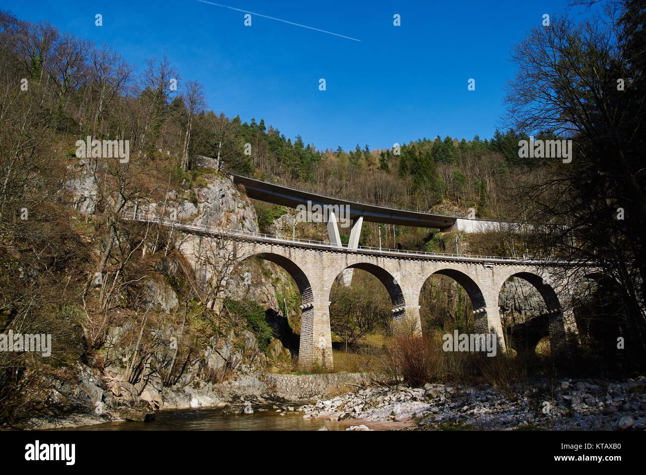 viaduct over the tennetschlucht Stock Photo - Alamy
