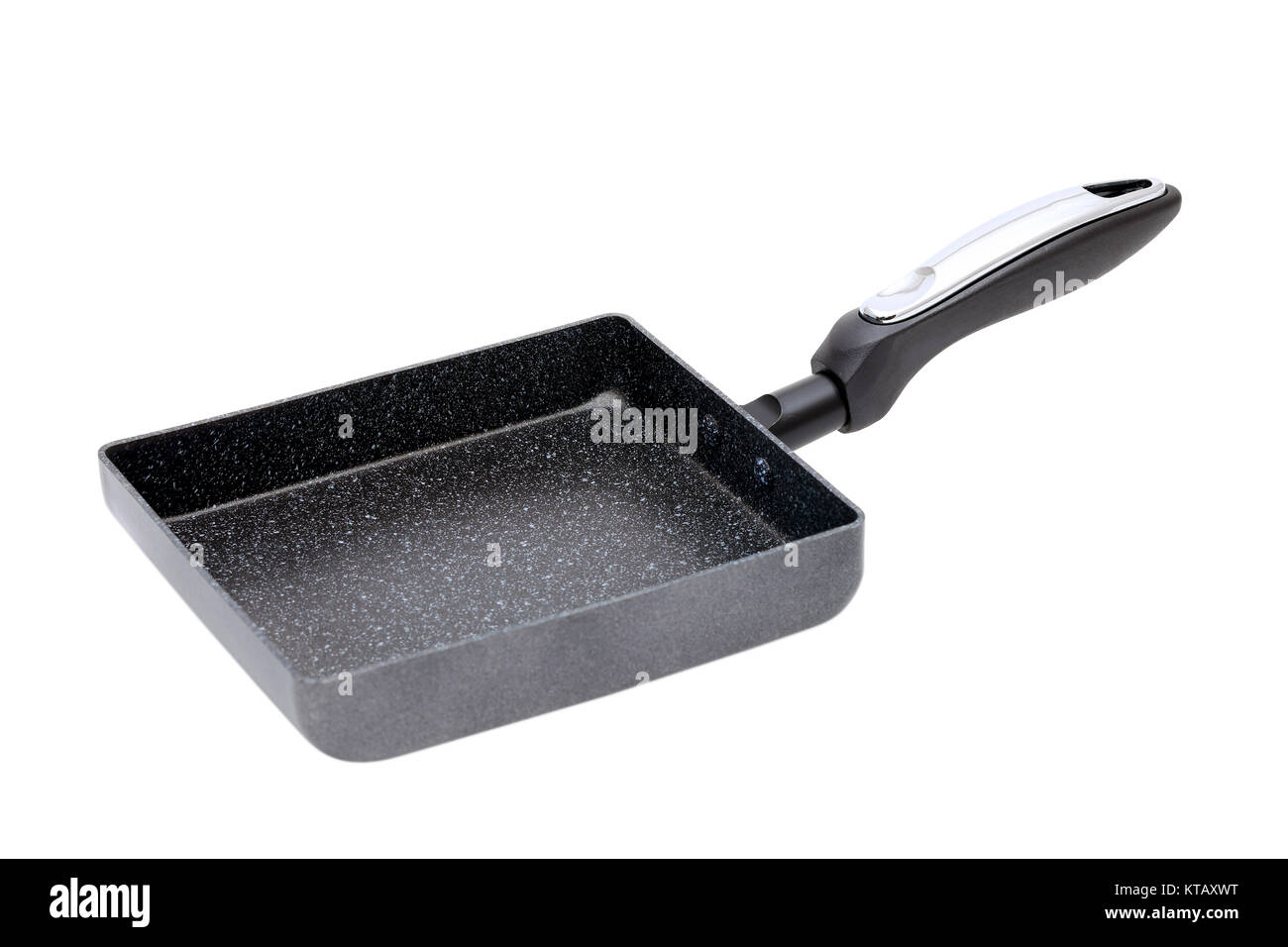 square frying pan isolated on white background Stock Photo - Alamy