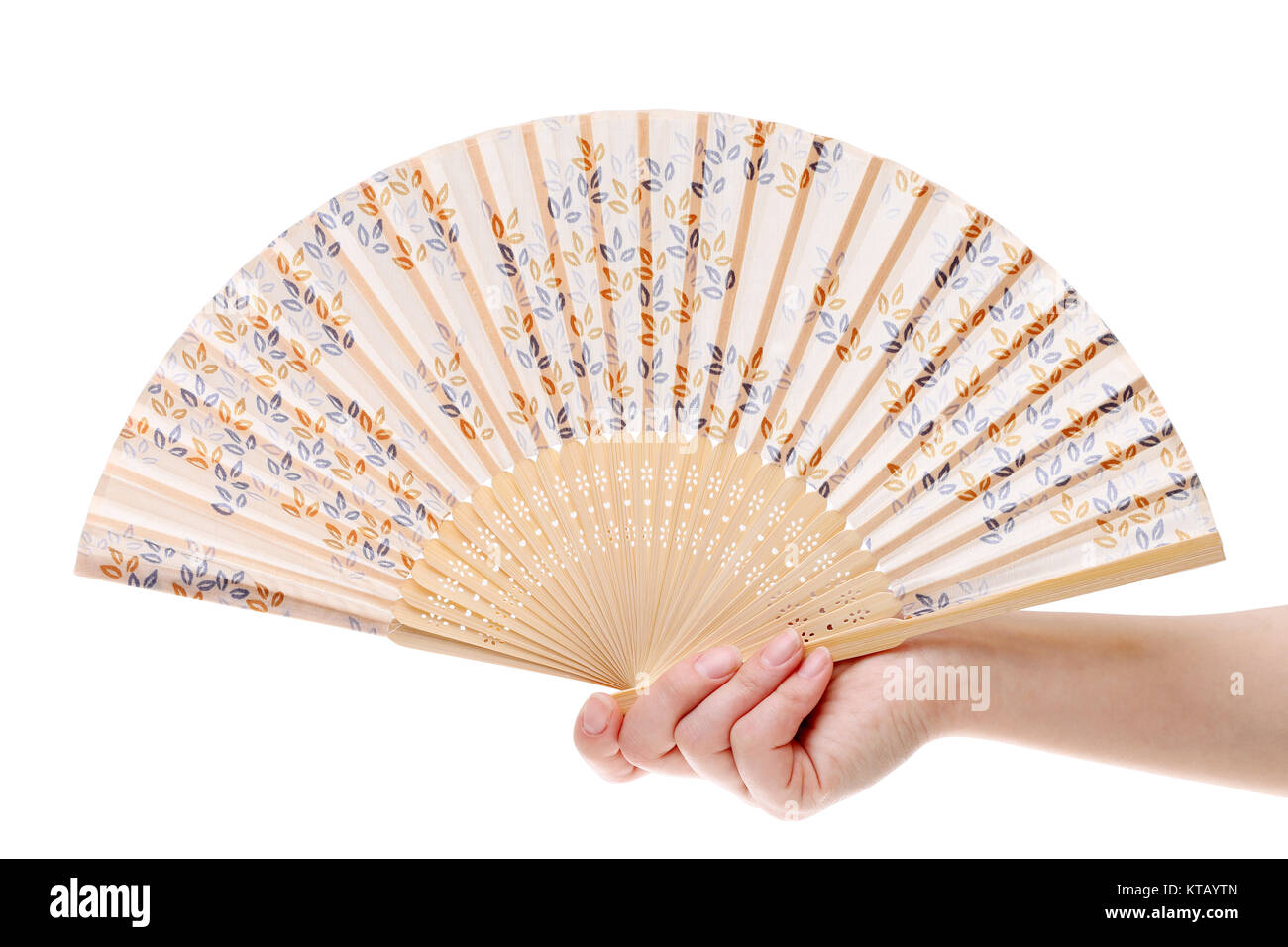 Japanese leaf fan Cut Out Stock Images & Pictures - Alamy