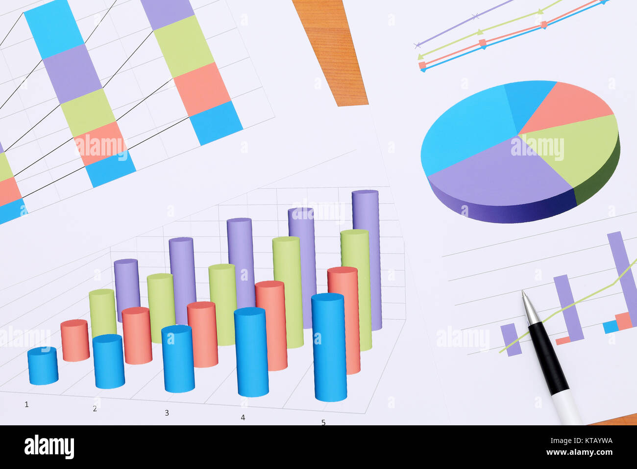 Color chart printed documents Stock Photo - Alamy