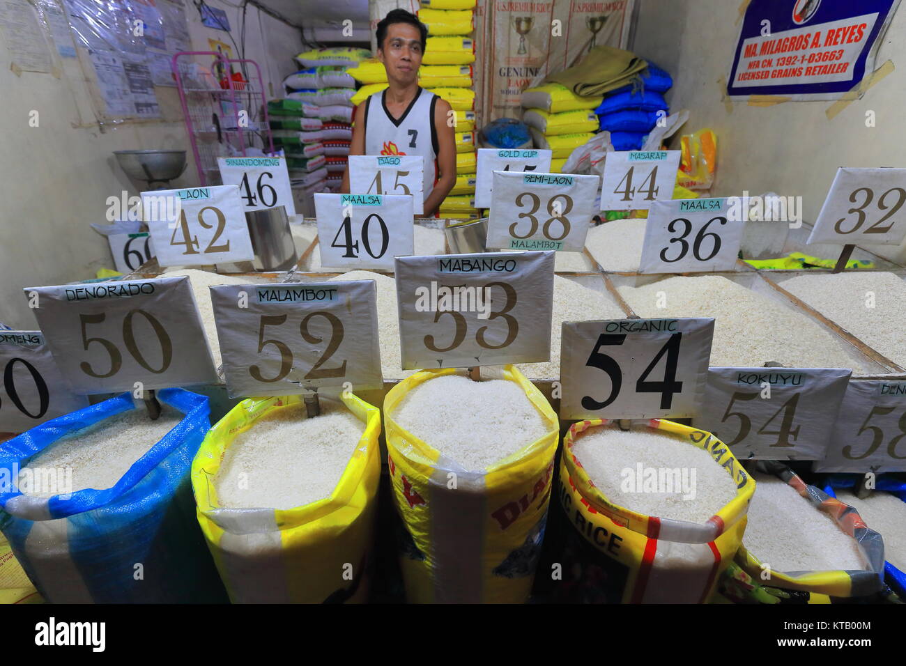 Manila, Philippines-October 4, 2016: Ma.Milagros A.Reyes stall sells ...