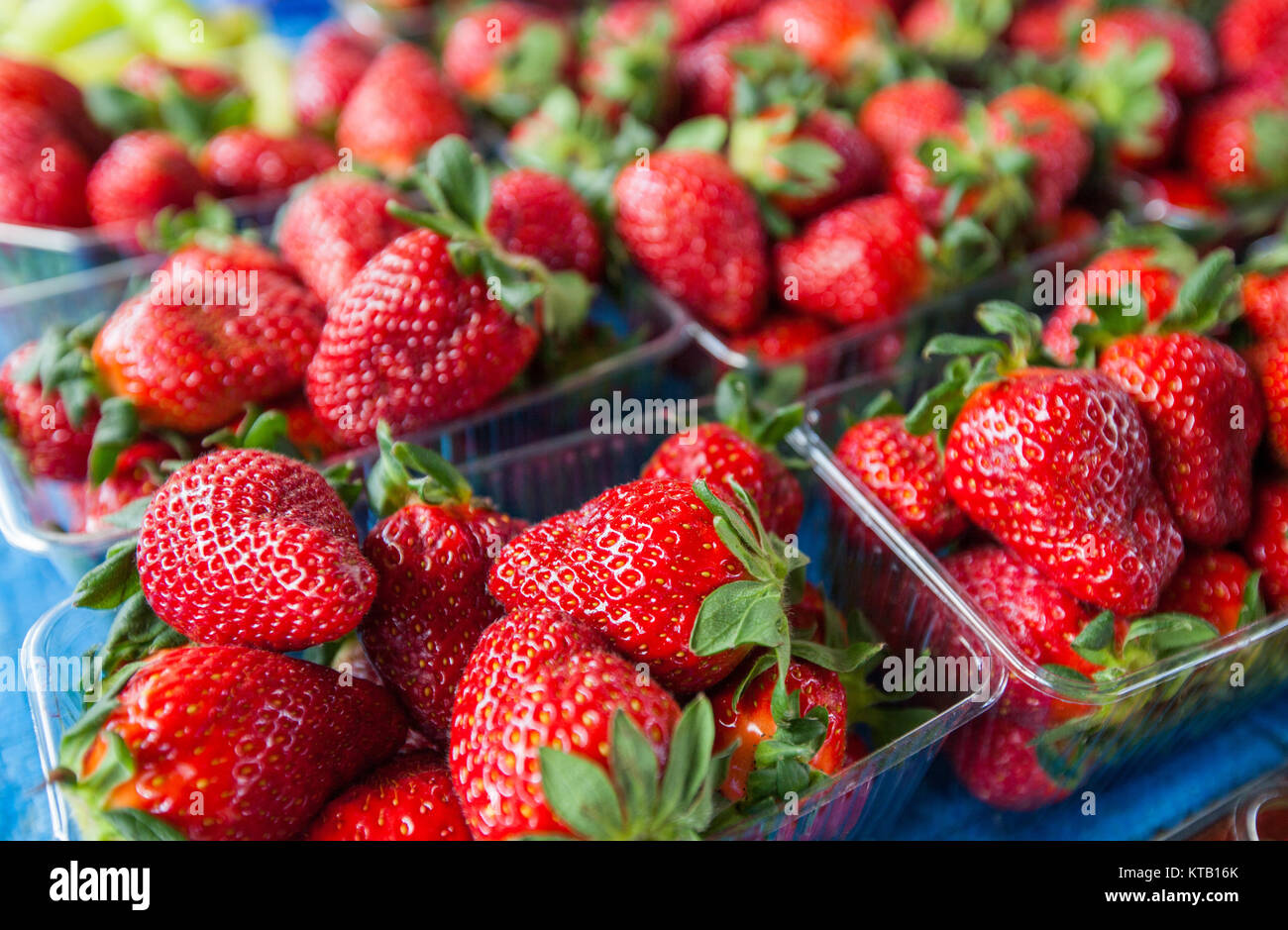 Fresh Strawberry Market Stock Photo - Alamy