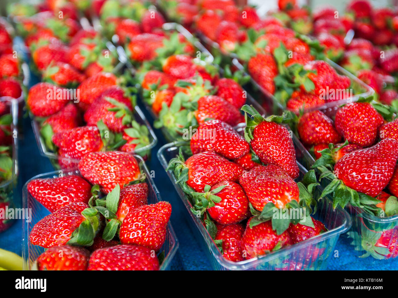 Fresh Strawberry Market Stock Photo - Alamy