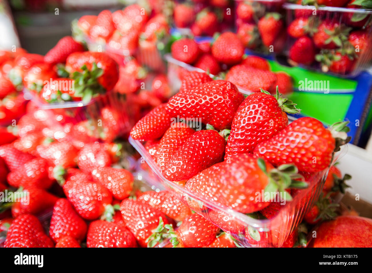 Fresh Strawberry Market Stock Photo - Alamy