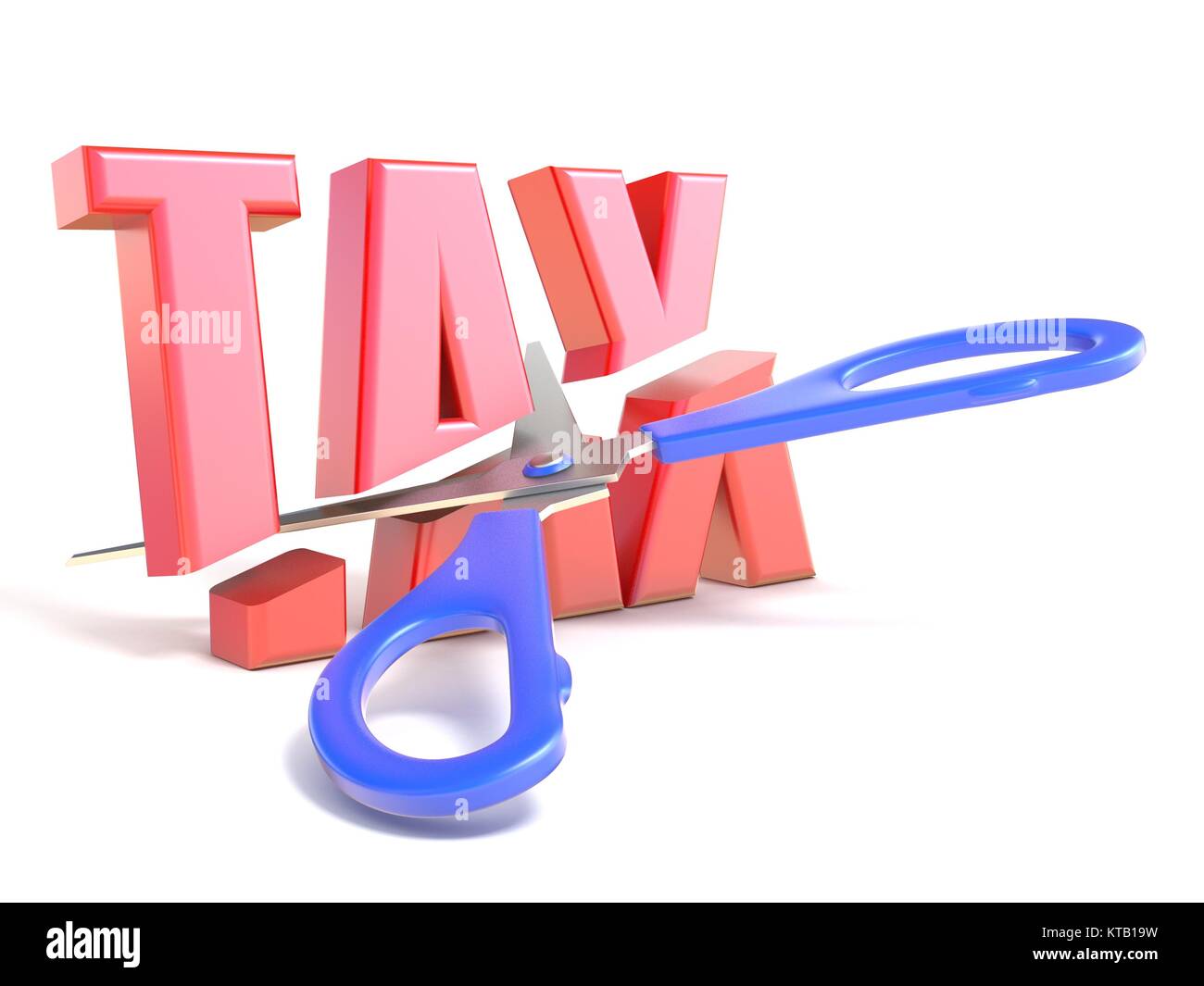 Scissors cutting word budget Cut Out Stock Images & Pictures - Alamy