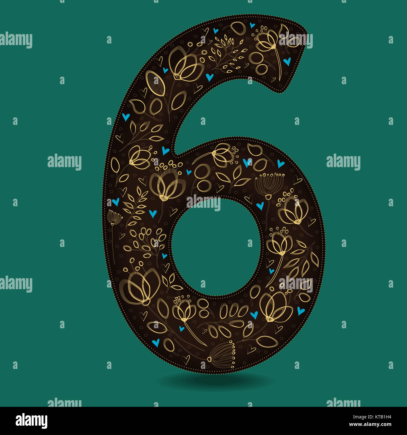 Six floral hi-res stock photography and images - Alamy