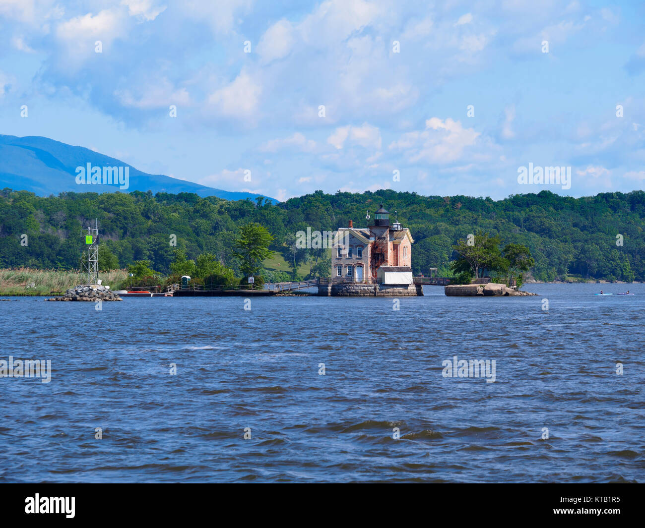 Saugerties Lighthouse, Hudson River, New York Stock Photo - Alamy