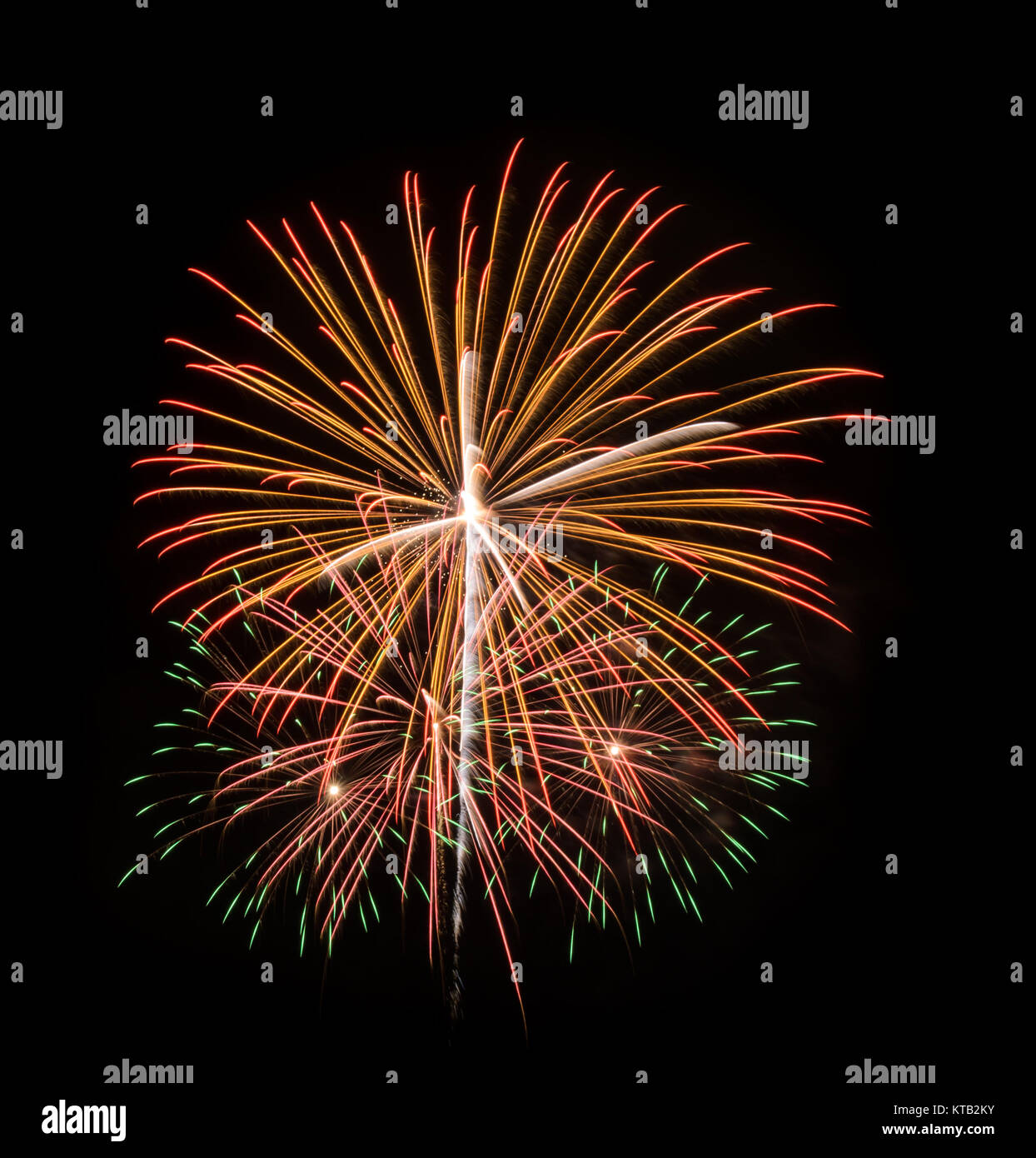 Colorful fireworks in the black sky Stock Photo - Alamy