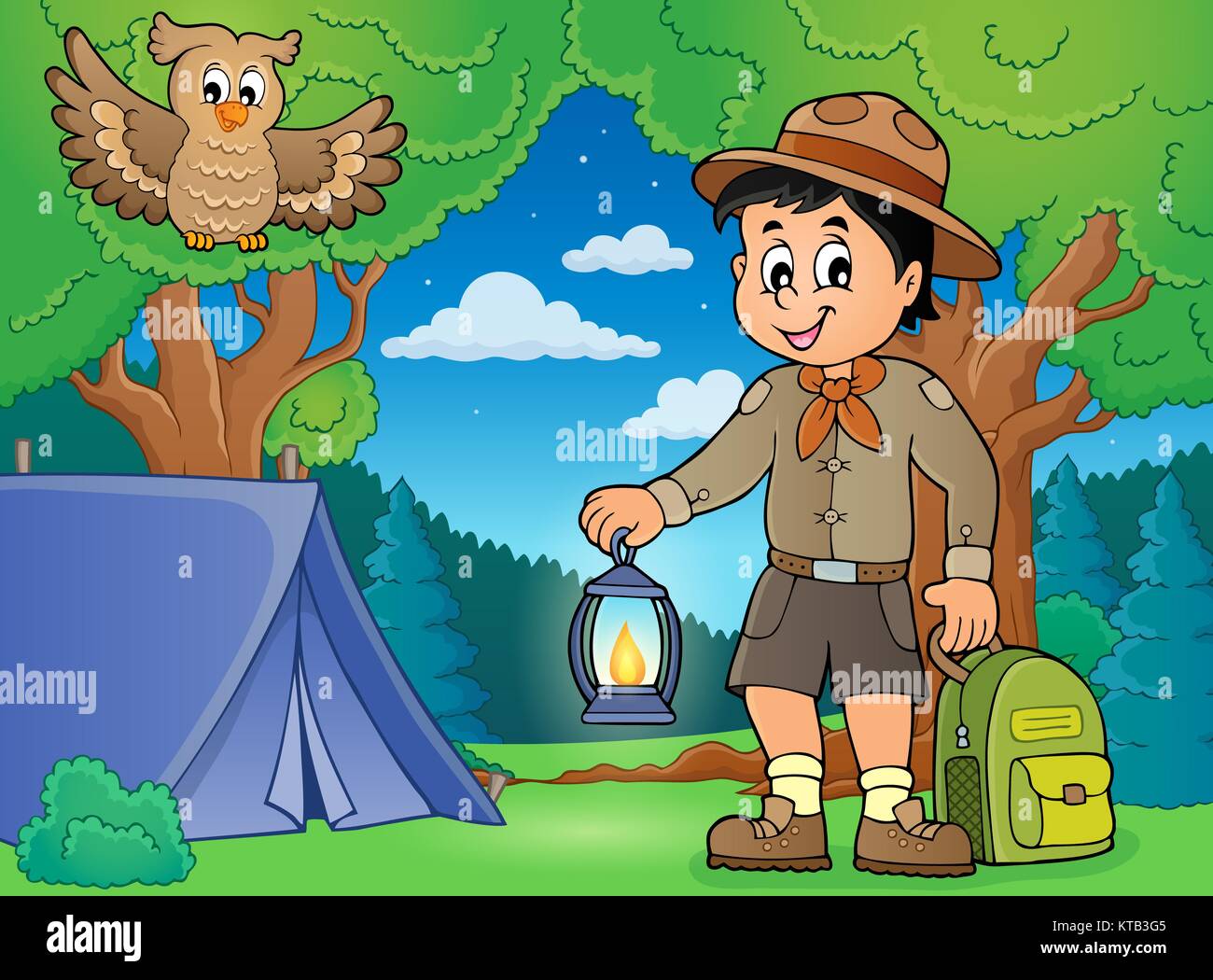 Scout boy theme image 4 Stock Photo - Alamy