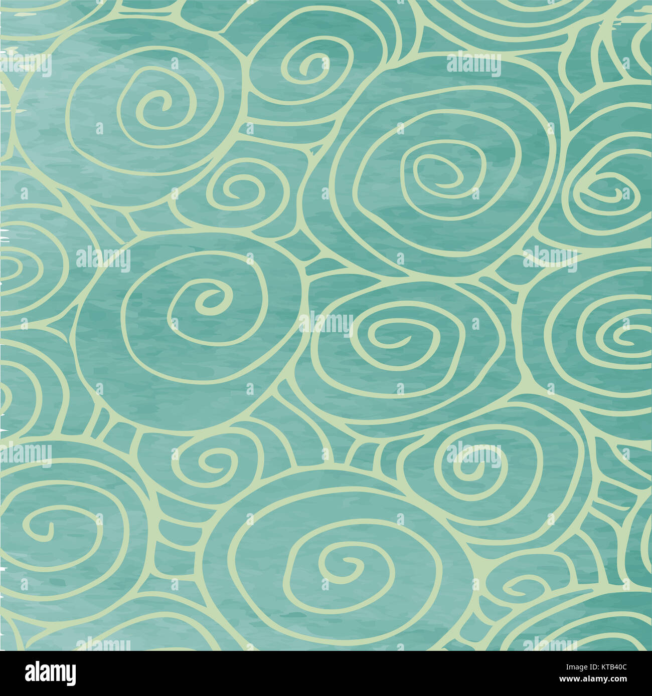 Wave hand-drawn pattern, waves frame circle abstract background curled ...