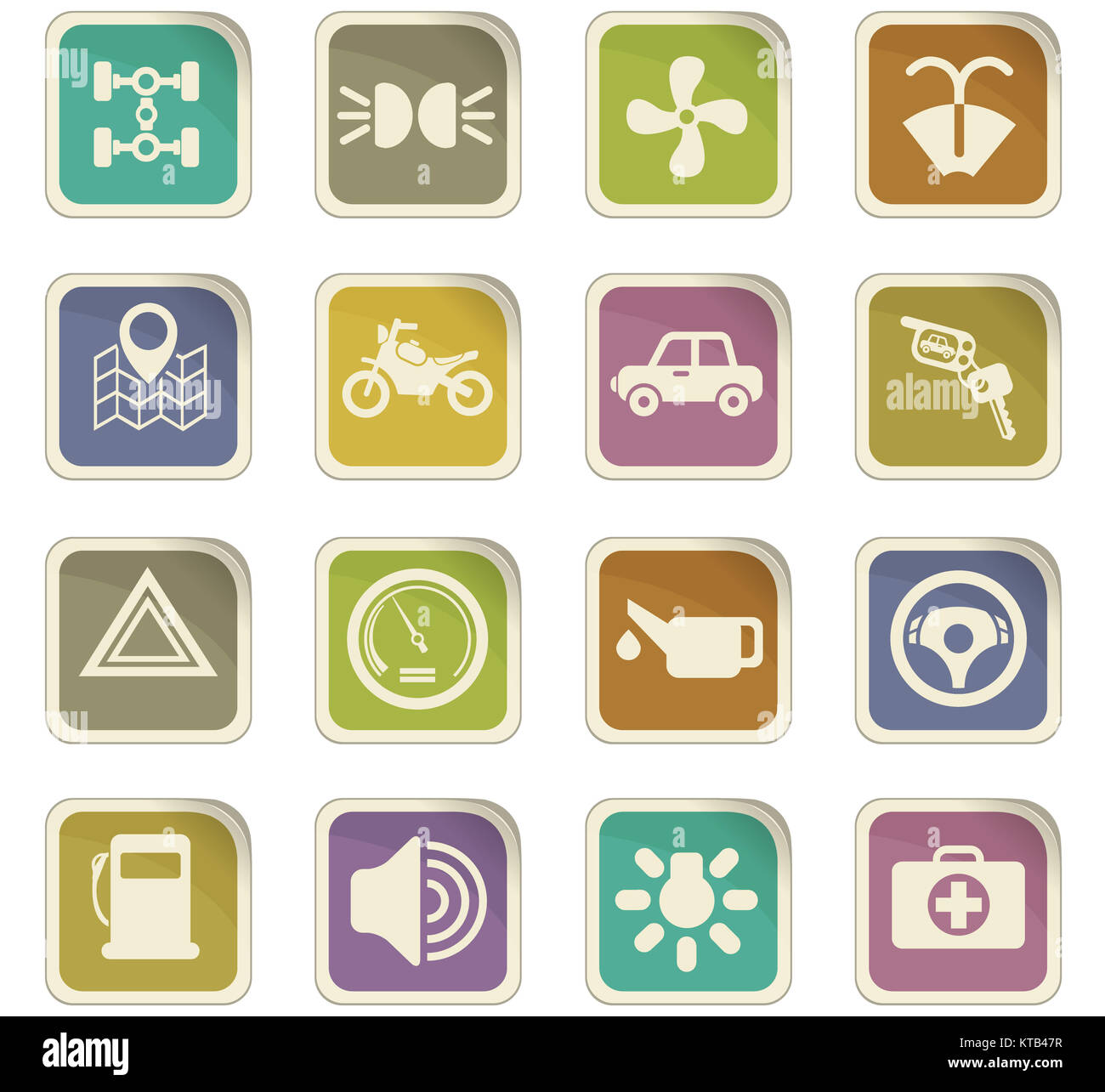 car shop icon set Stock Photo - Alamy
