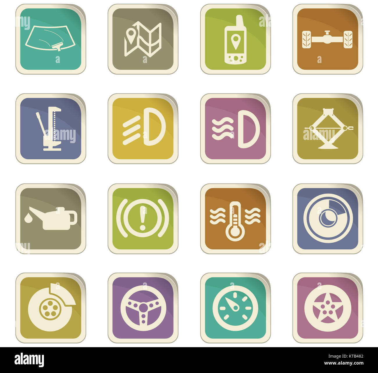 car shop icon set Stock Photo - Alamy