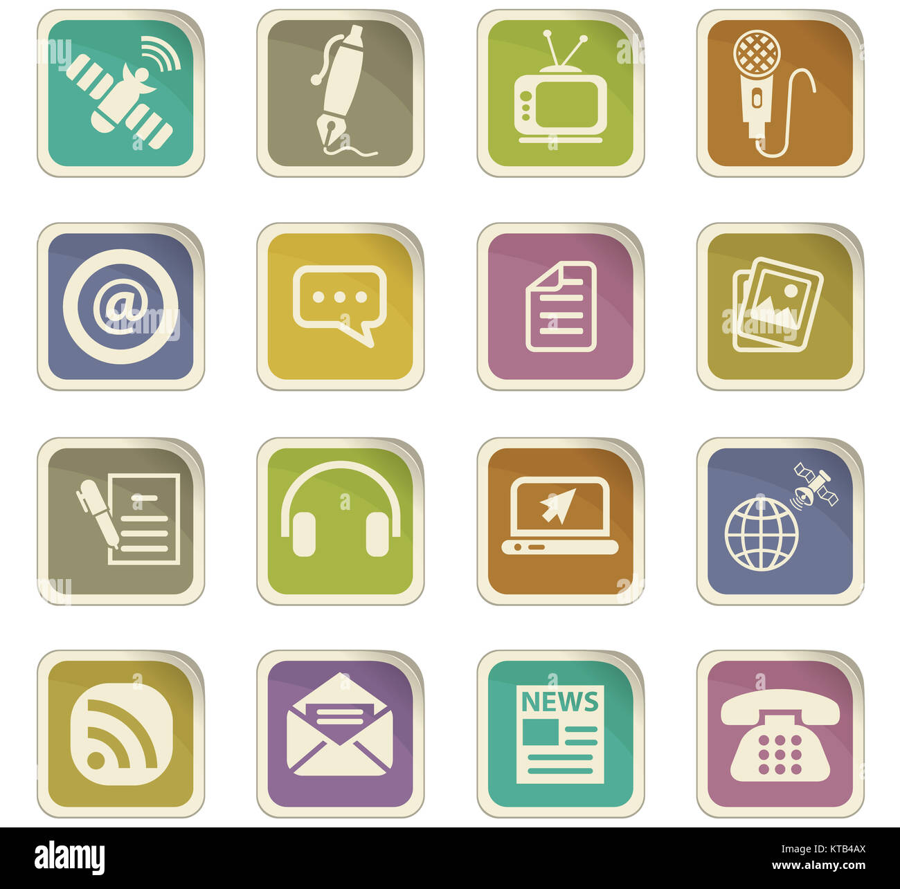 communication icon set Stock Photo - Alamy