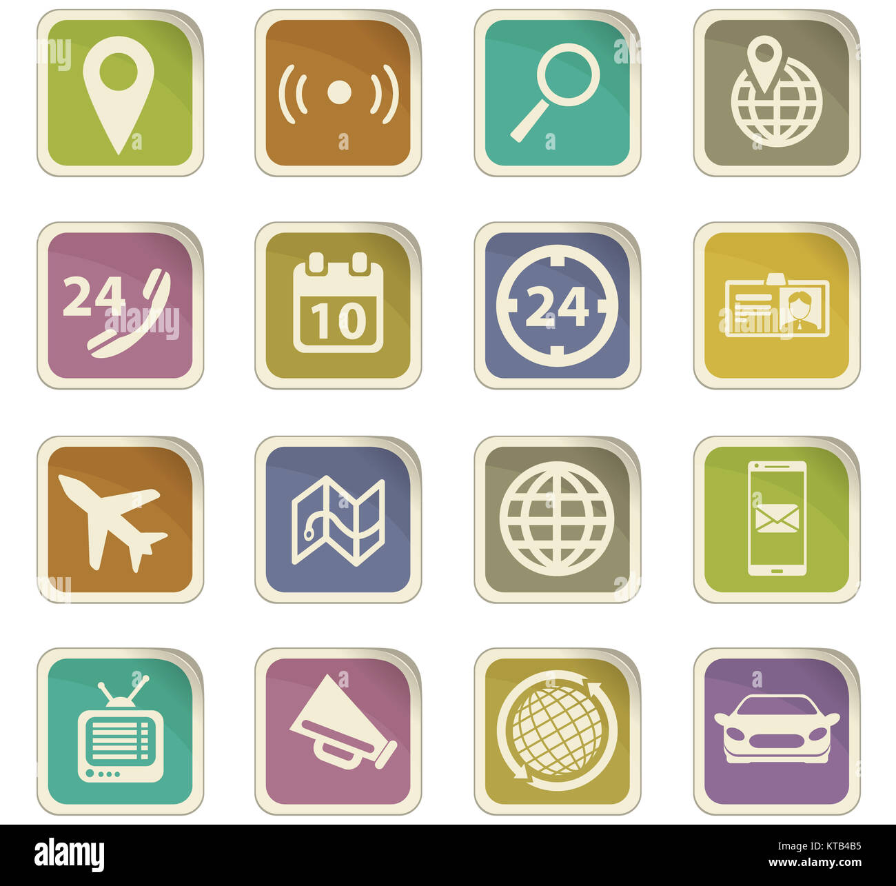 communication icon set Stock Photo - Alamy