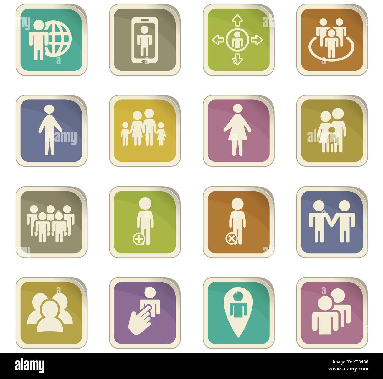 community icon set Stock Photo - Alamy