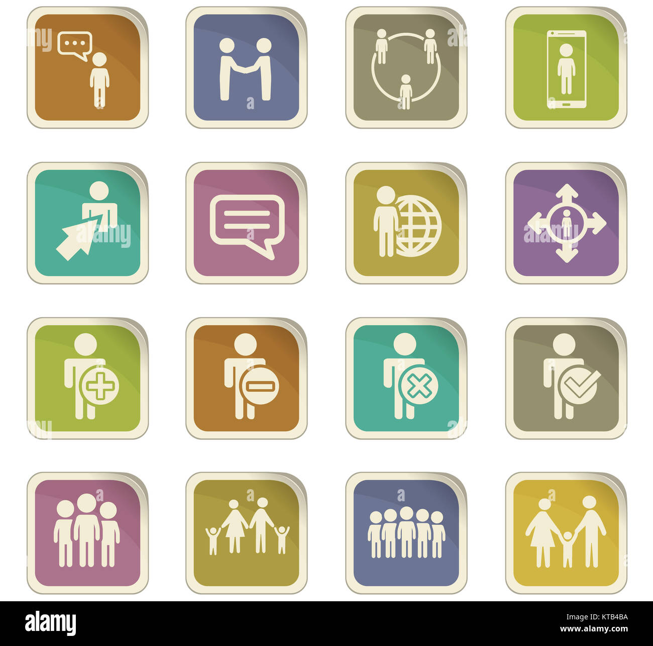 community icon set Stock Photo - Alamy