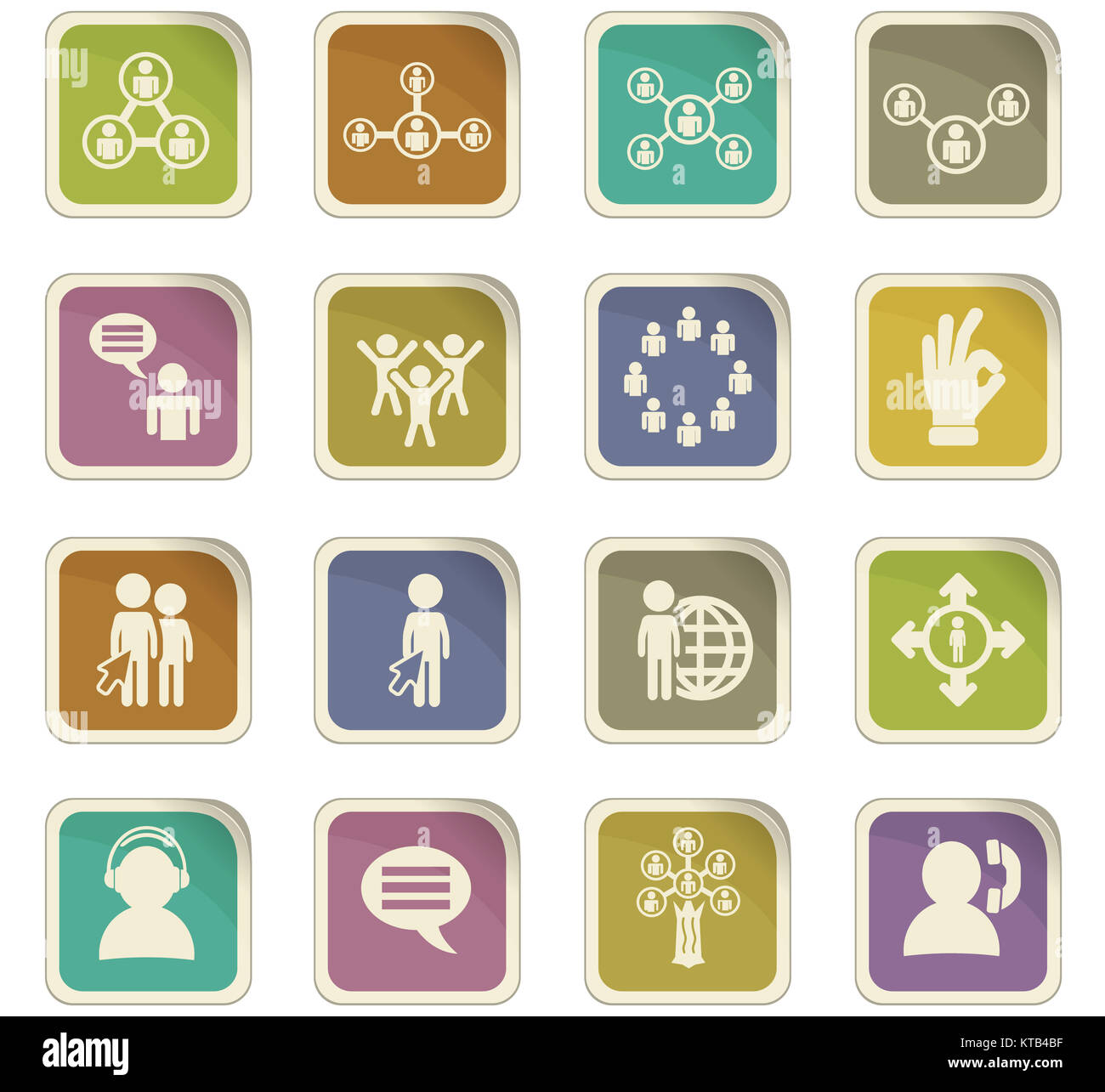 community icon set Stock Photo - Alamy