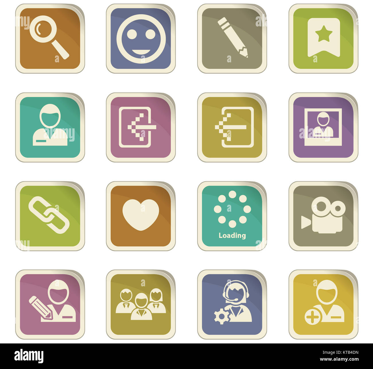 account icon set Stock Photo - Alamy