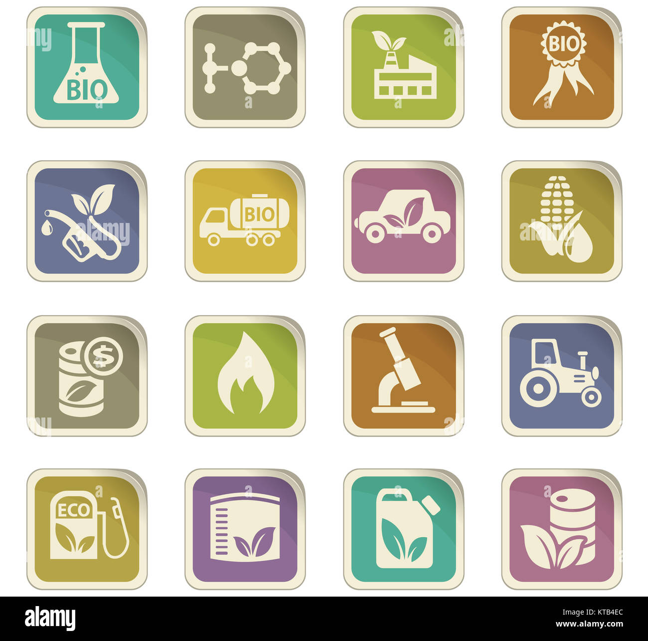 bio fuel icon set Stock Photo - Alamy