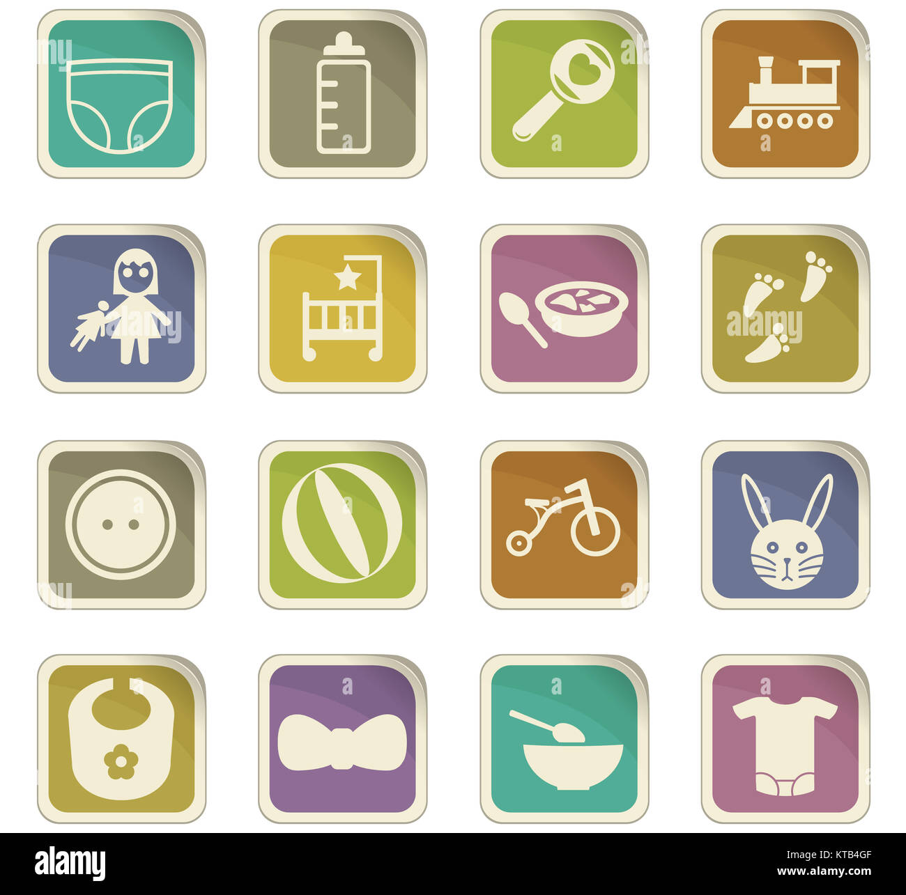 baby icon set Stock Photo - Alamy