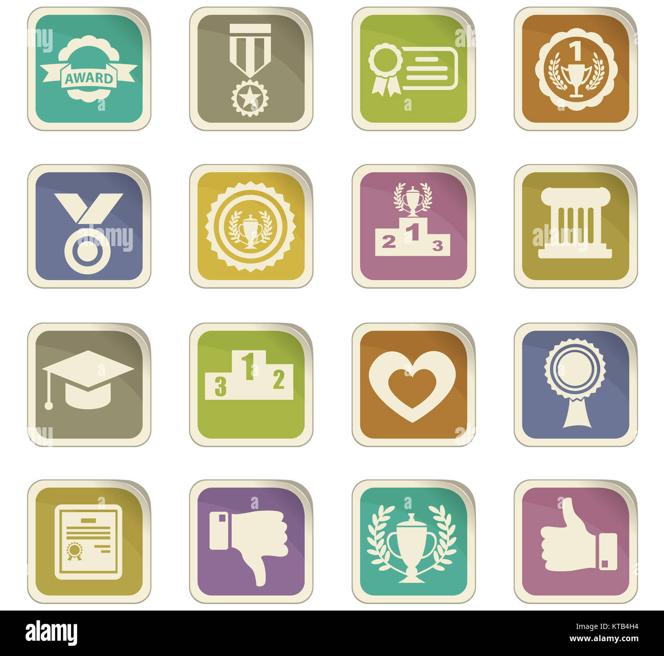 award icon set Stock Photo - Alamy