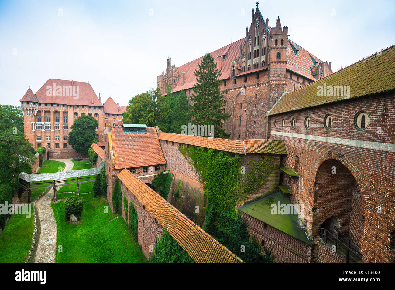 Malbork Castle in Poland medieval fortress built by the Teutonic ...