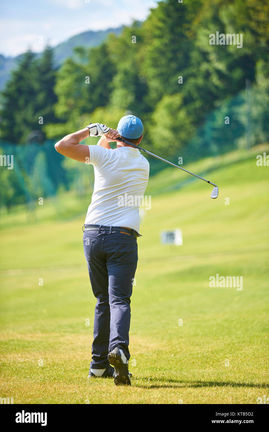 Person playing golf hi-res stock photography and images - Alamy