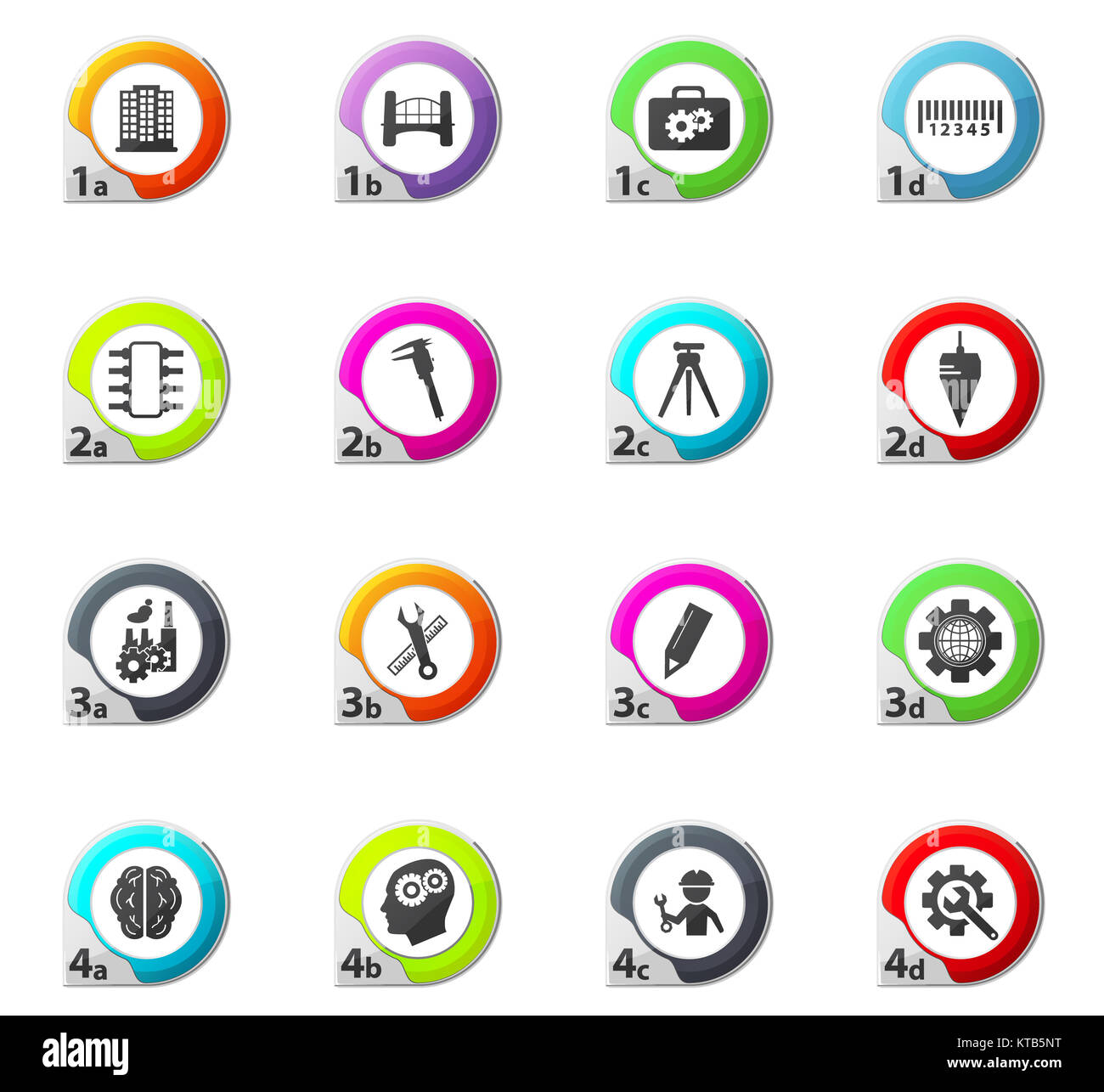 Engineering icons set Stock Photo: 169891060 - Alamy