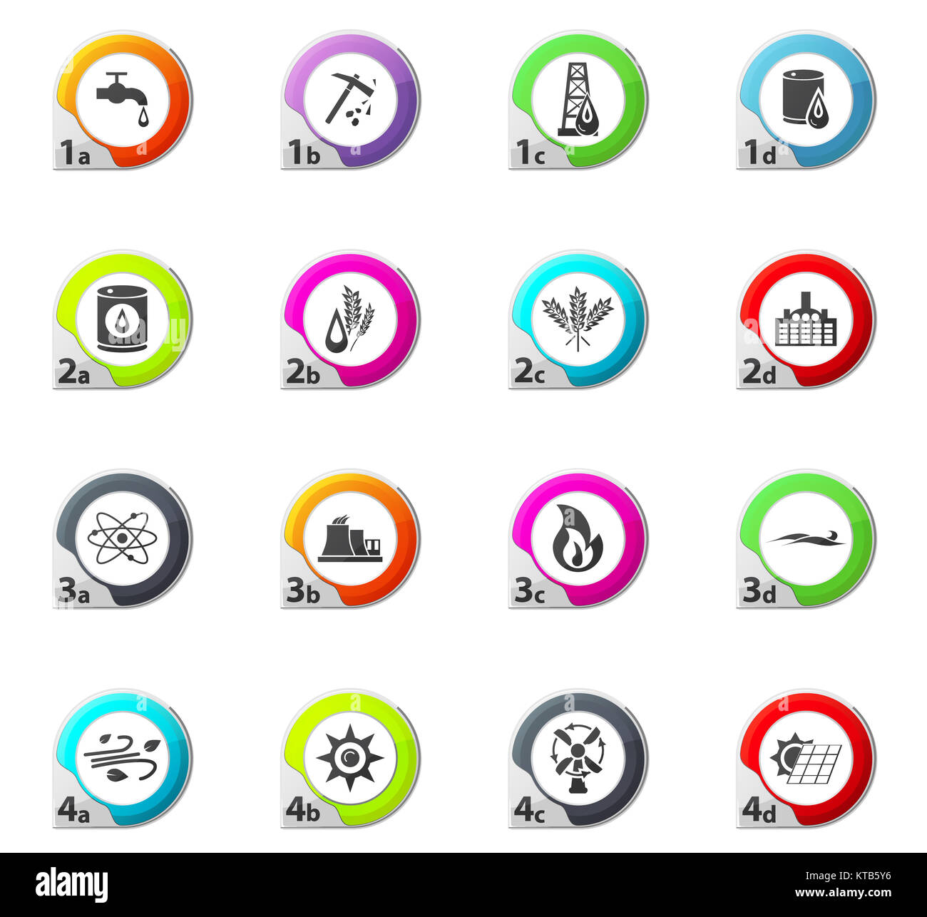 Set of Fuel icons set Stock Photo - Alamy