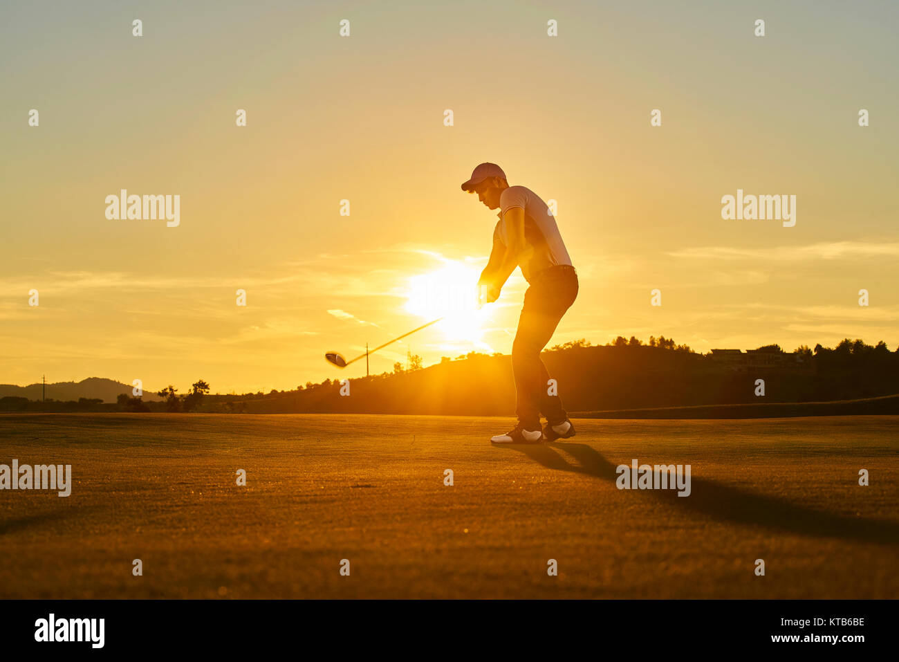 African american man golf hi-res stock photography and images - Alamy