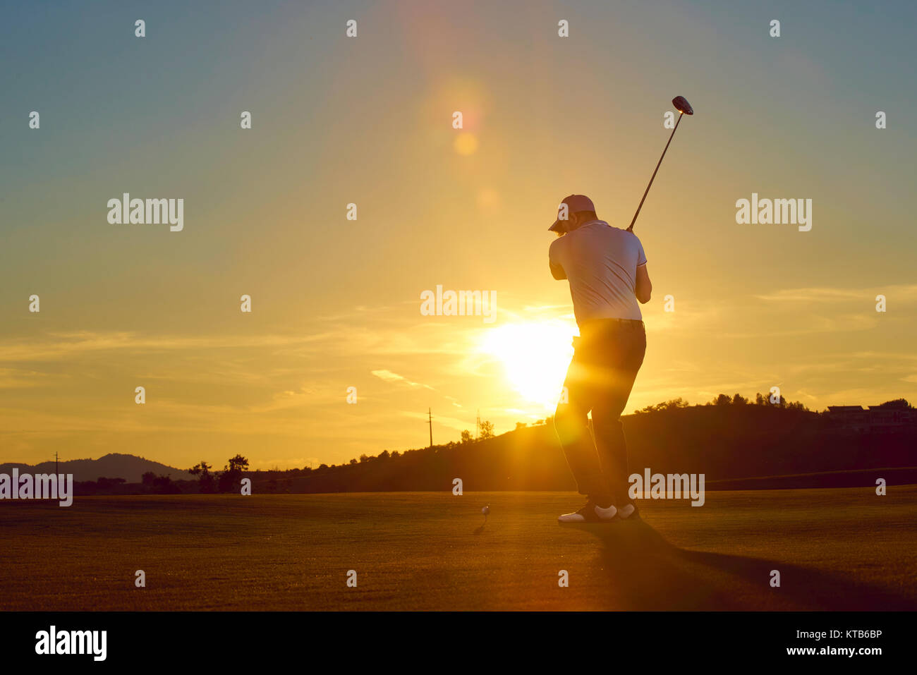 African american man golf hi-res stock photography and images - Alamy