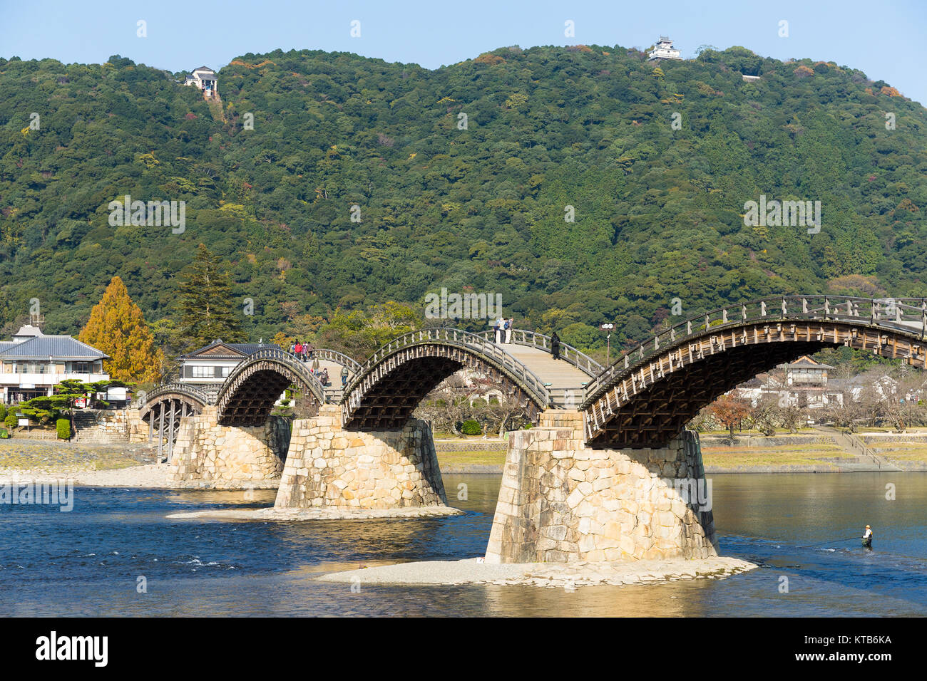 Japanese style wooden arch bridge hi-res stock photography and images ...