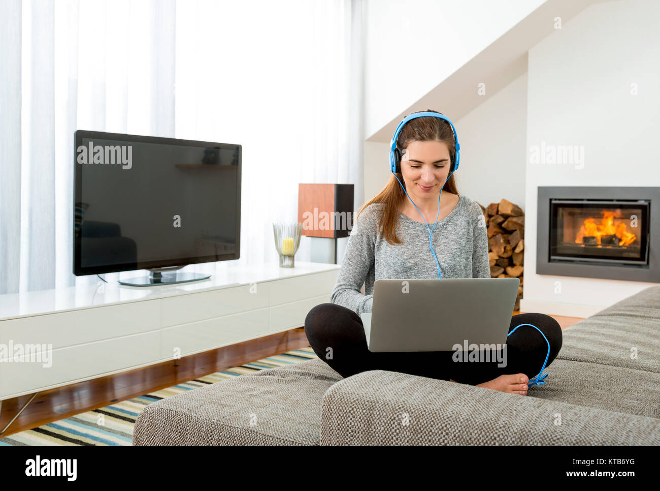 Working at home Stock Photo - Alamy