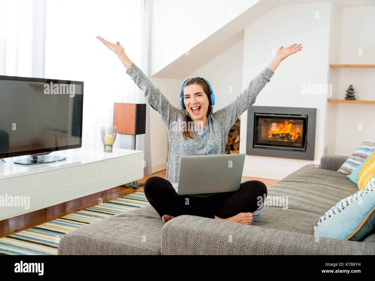 Working at home Stock Photo - Alamy