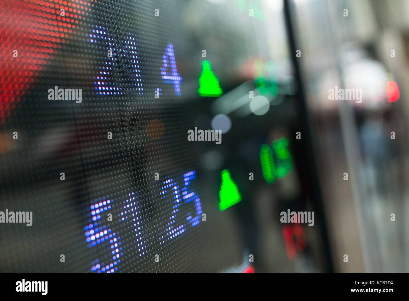 Stock market display Stock Photo - Alamy