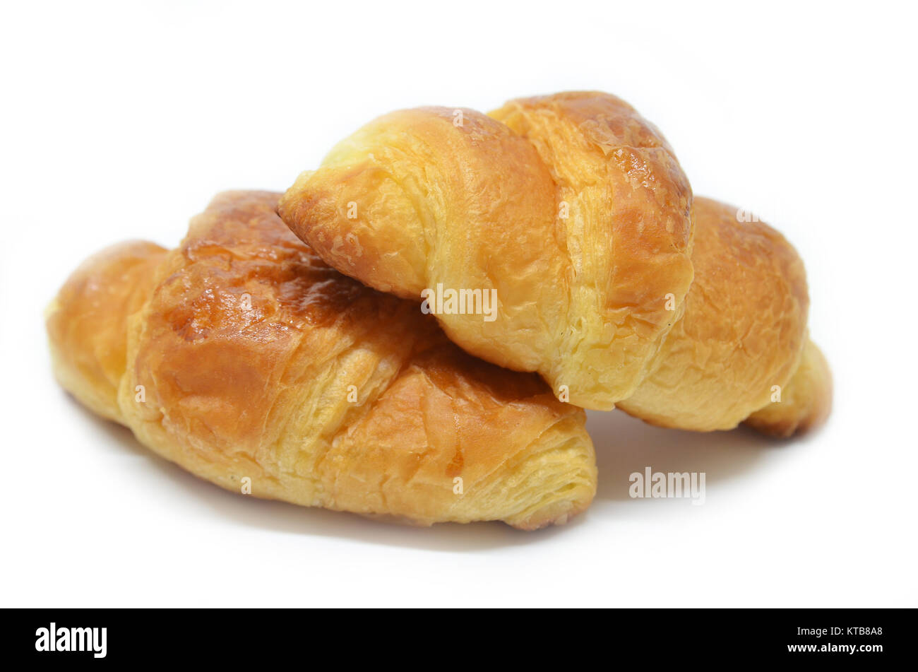 Two French croissants Stock Photo - Alamy