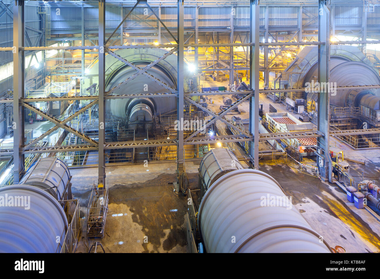 Copiapo, Region de Atacama, Chile - Ball mills at Candelaria Copper ...