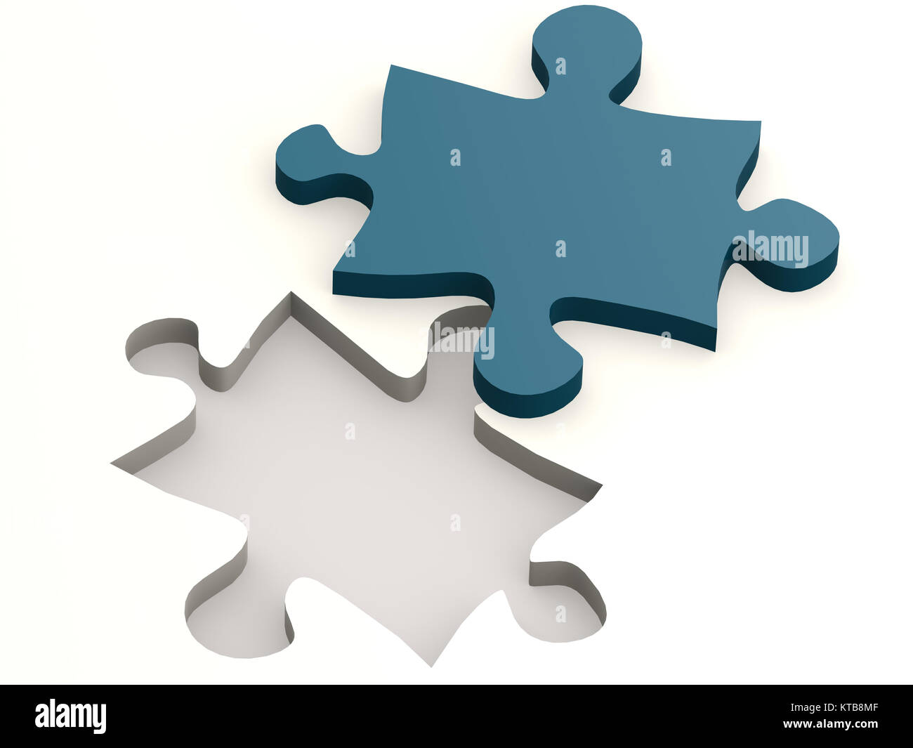 Blue jigsaw puzzle isolated on white Stock Photo - Alamy