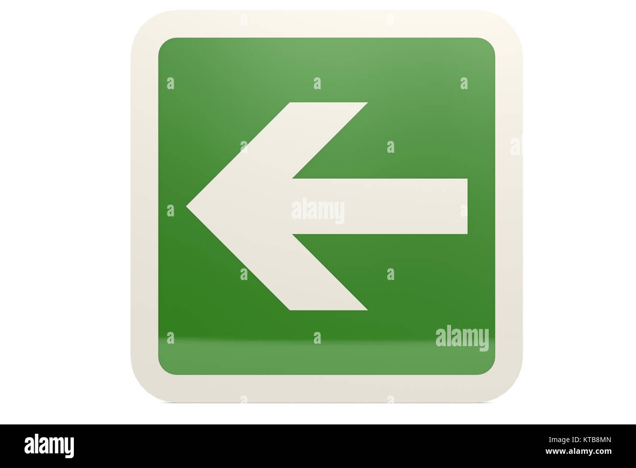 Green left arrow sign Stock Photo - Alamy