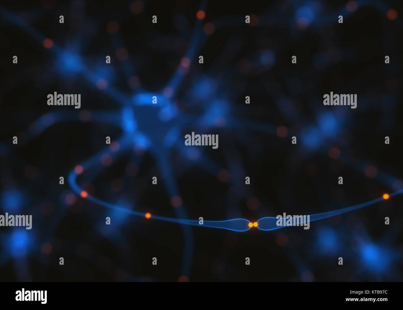 Neurons Electrical Pulses Stock Photo - Alamy