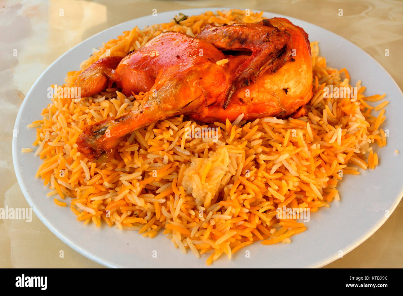 Chicken with rice Stock Photo - Alamy