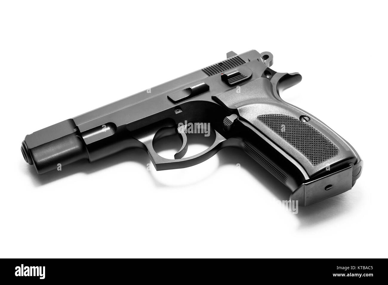 Handgun isolated on white background Stock Photo - Alamy