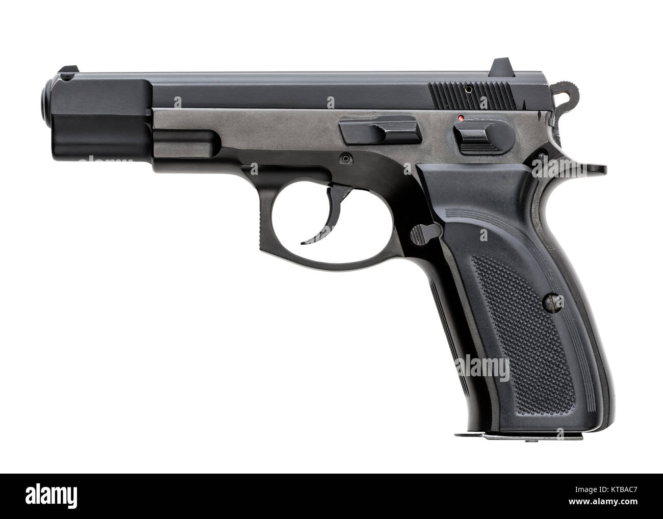 Handgun isolated on white background Stock Photo - Alamy