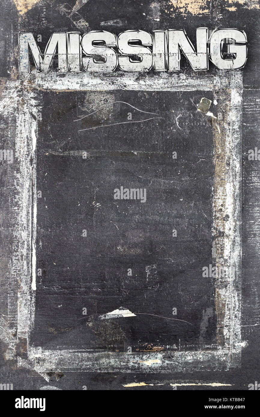 Missing sign hi-res stock photography and images - Alamy