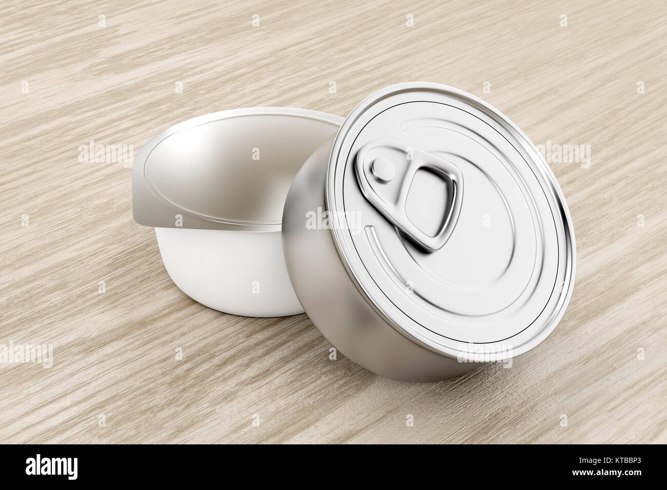 Two tin cans Stock Photo - Alamy