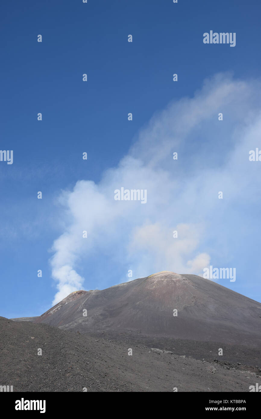 Ätna, etna, sizilien, italien, solfatare, fumarole, krater, hauptkrater ...