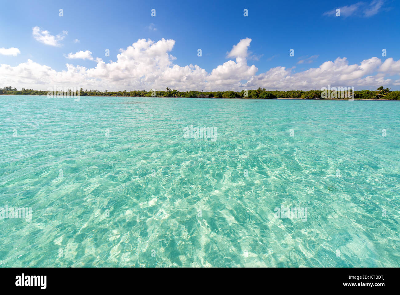Wide Angle Caribbean Sea View Stock Photo - Alamy