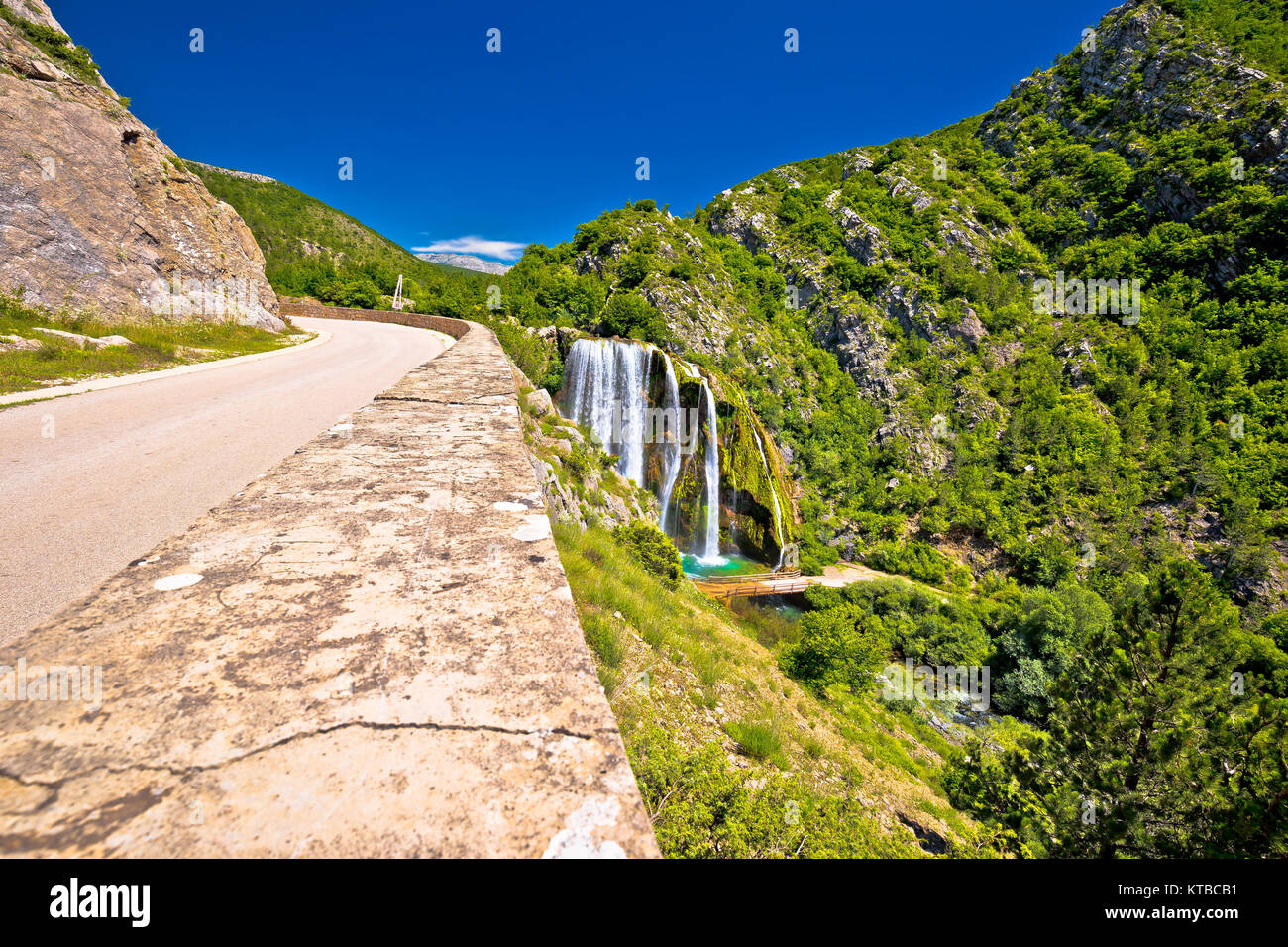 Krcic waterfall in Knin scenic view Stock Photo - Alamy
