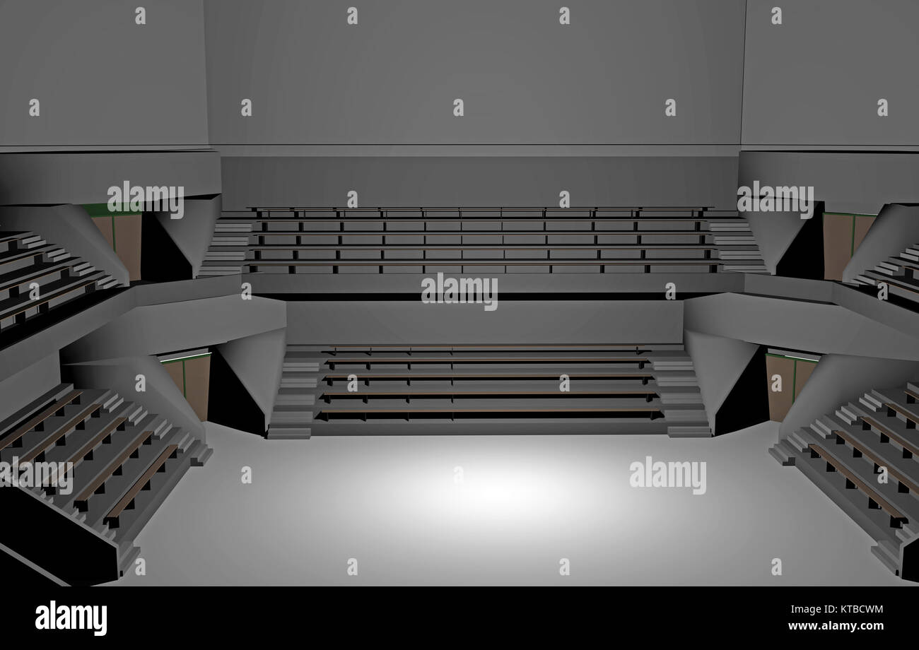 sports arena with grandstand Stock Photo - Alamy